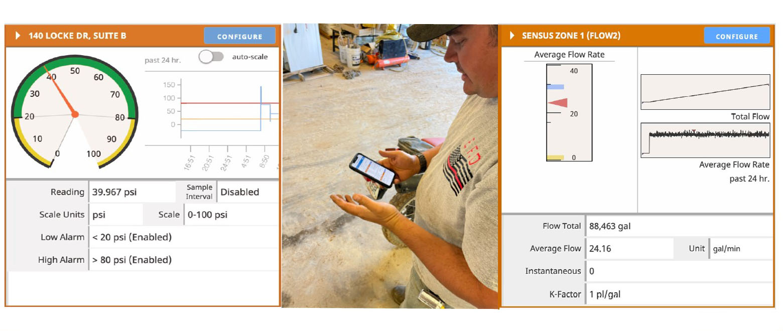 Flow and Pressure Monitoring in PRV Vault - SignalFire Wireless Telemetry